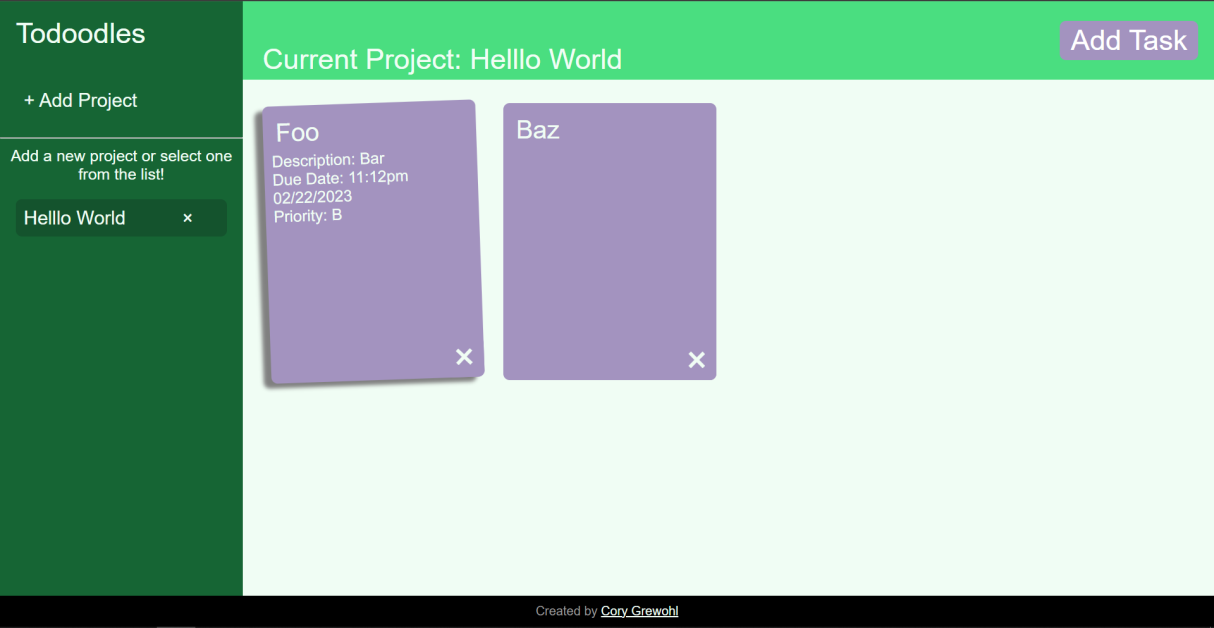 Cory's Portfolio Page